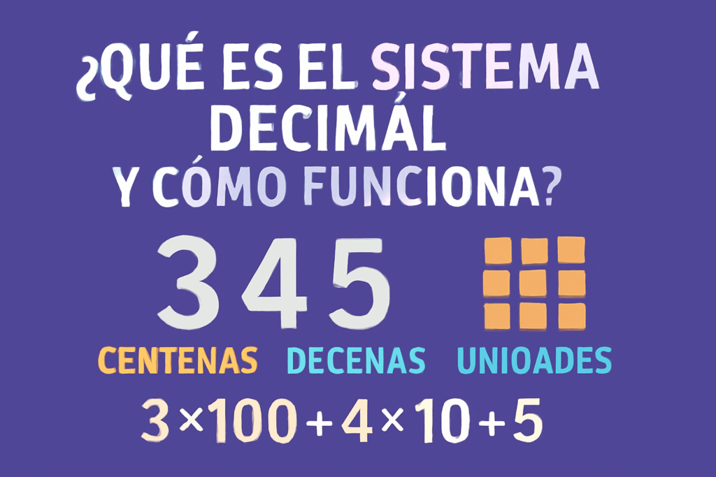 ¿Qué es el sistema decimal y cómo funciona? - Matemáticas Guia
